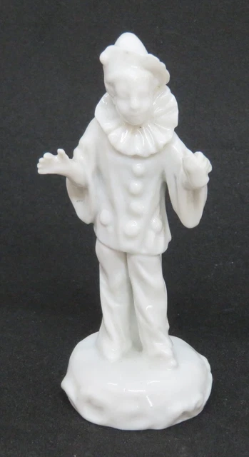 NAPLES CAPODIMONTE VINTAGE Art Deco antique blanc de chine clown ...