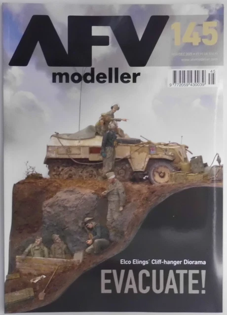 MENG AFV MODELLER magazine Nov/Dec 2025 Evacuate! Cliff-hanger Diorama ...