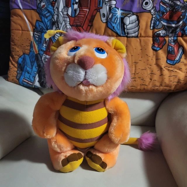 THE WUZZLES BUMBLELION 8" Soft Toy Plush Vintage Hasbro 1985 Bumblebee ...