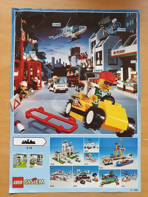 LEGO SYSTEM LEGOLAND Octan City 90's 80s vintage Poster Plakat rare EUR ...