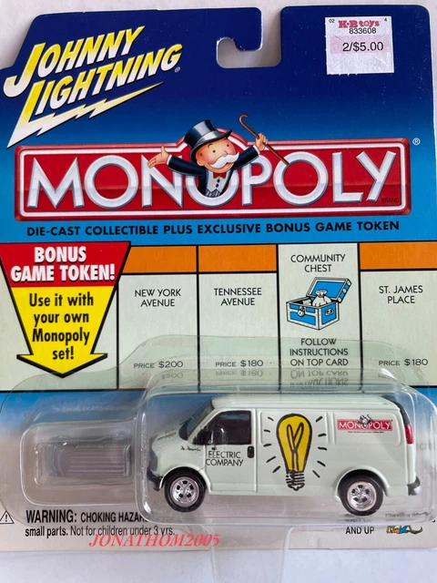 JOHNNY LIGHTNING - MONOPOLY - ELECTRIC COMPANY - GMC UTILITY VAN au 1/ ...