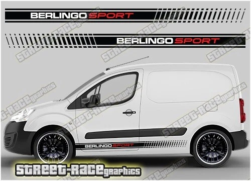 CITROEN BERLINGO SIDES 018 sport van racing stripes decals graphics ...