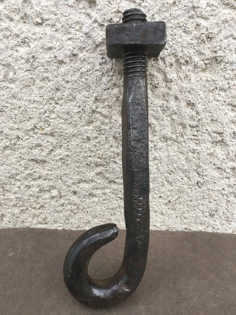 ANCIEN PITON / crochet / Fer forgé / A visser / Support / Quincaillerie ...