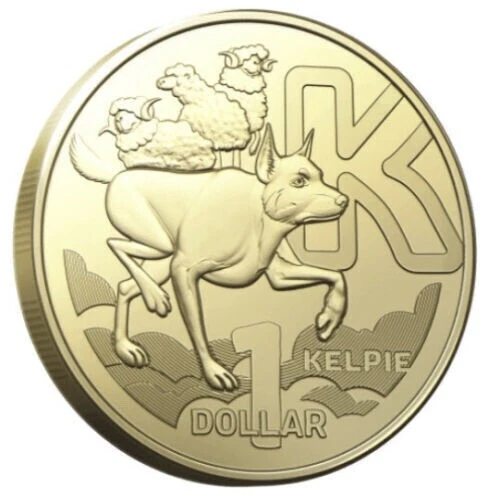 2022 $1 AUSTRALIA Post Great Aussie Coin Hunt 3 K - KELPIE UNC in bag ...
