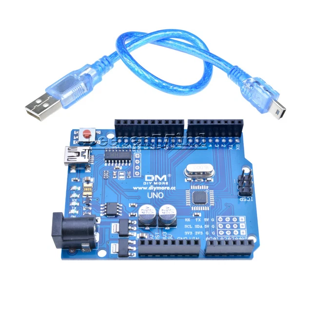 ATMEGA328P CH340 MINI USB Board Microcontroller + Cable For Arduino UNO ...