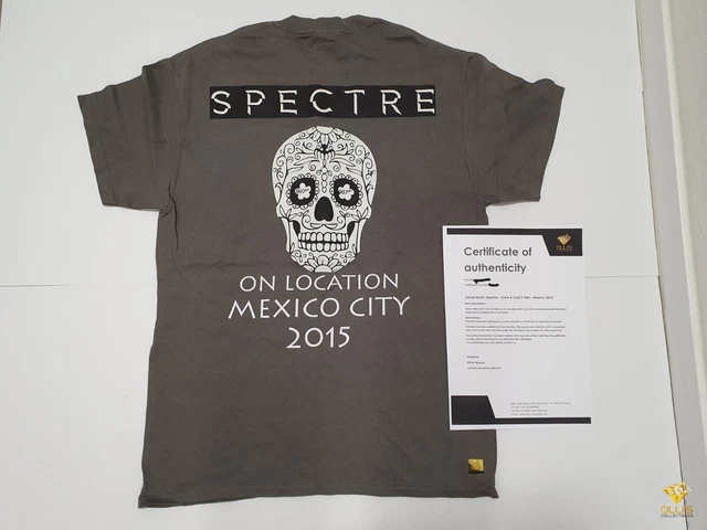 JAMES BOND 007 Spectre Mexico Film Crew & Cast Shirt Movie Prop COA ...