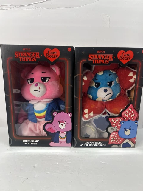 NETFLIX CARE BEARS x Stranger Things Cheer Bear Eleven 12" & Grumpy ...