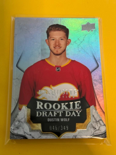 2023-24 UPPER DECK Black Diamond Rookie Draft Day Dustin Wolf 46/349 ...