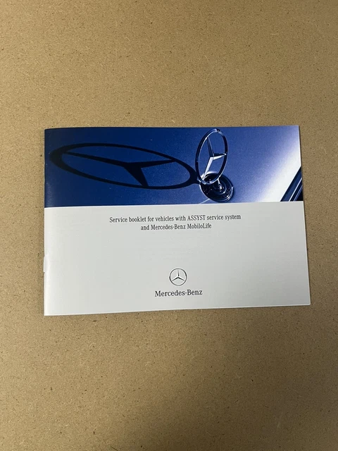 MERCEDES SERVICE HISTORY Book-Manual Blank For All Models Up To 2022. £ ...