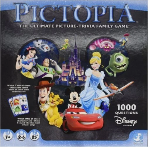 DISNEY PICTOPIA TRIVIA quiz Card Game - Age 7+NEW Factory Sealed 1406 £ ...