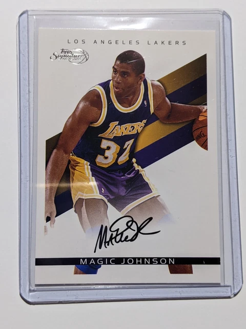 2008-09 TOPPS SIGNATURE Magic Johnson fac-similé signatures #191/289 ...