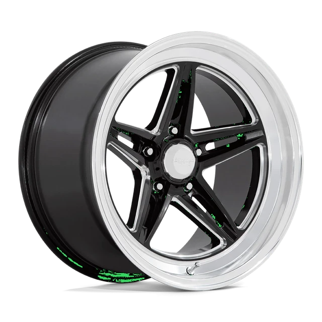 18X10 AMERICAN RACING VN514 Groove Gloss Black Milled Wheel 5x4.5 (0mm ...