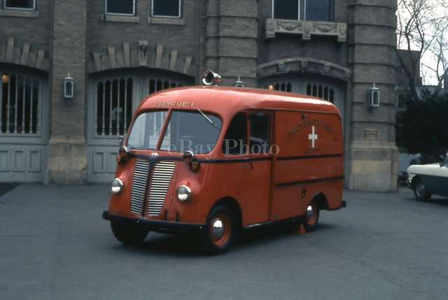 FIRE APPARATUS SLIDE- Portland ME Fire Department Step Van Rescue 1 $5. ...