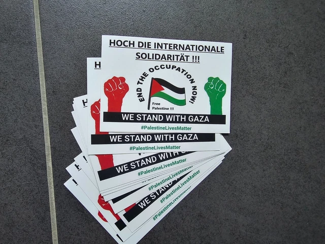 AUFKLEBER STICKER PALÄSTINA solidarität antifa Gaza gegen nazis st ...
