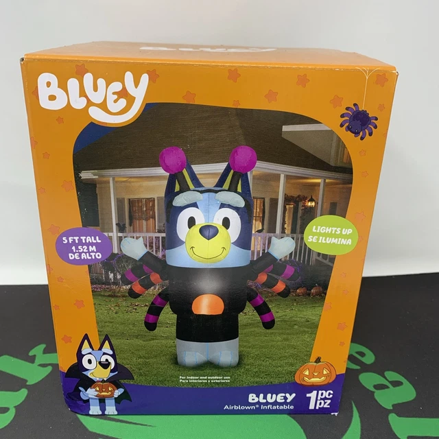 BLUEY IN SPIDER Costume 5ft Lights Up Halloween Airblown Inflatable New ...