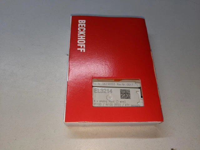 BECKHOFF EL3214 4-KANAL-EINGANGSKLEMME PT100 (RTD) für ...