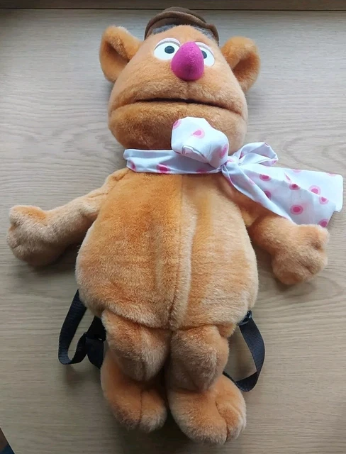 JIM HENSON THE Muppet Show - Fozzie Bear Large Soft Plush Backpack Bag ...