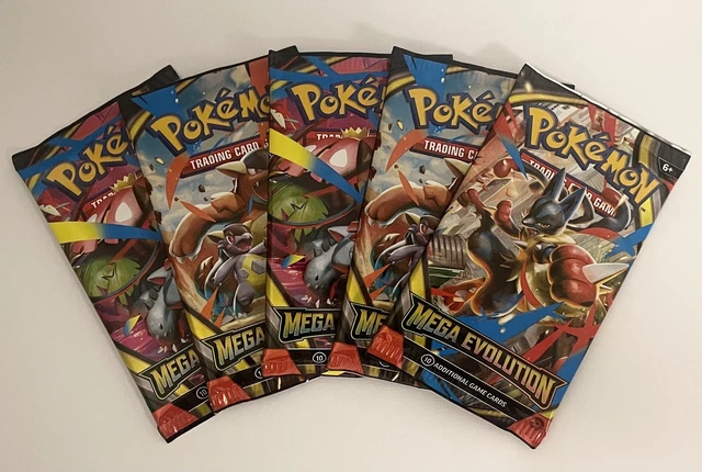 POKÉMON TCG MEGA Evolution 5x Single Booster Pack £35.88 - PicClick UK