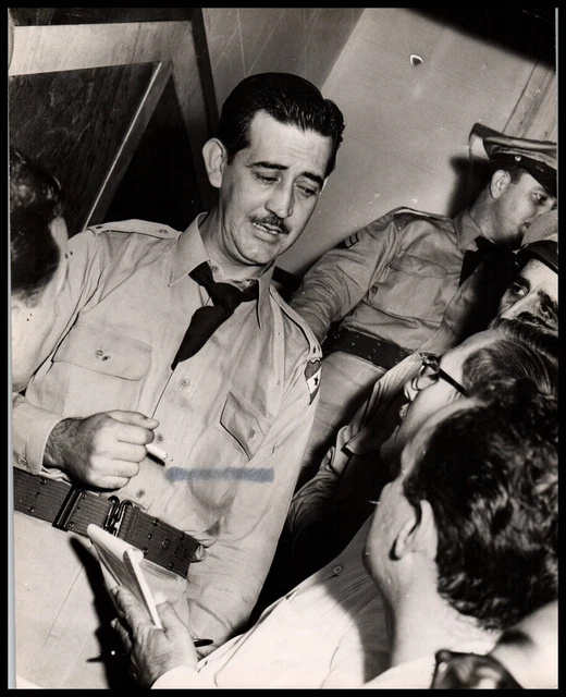 CUBA CUBAN POLICE COLONEL BLANCO RICO UNIFORM PORTRAIT 1950s ORIG Photo ...