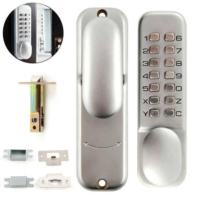MECHANICAL DIGITAL DOOR Lock Push Button Password Lock Key Pad Code ...