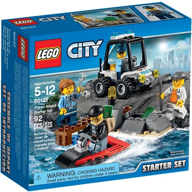 LEGO CITY PRISON Island Starter Set Police Officer Prisoner Bandit New ...