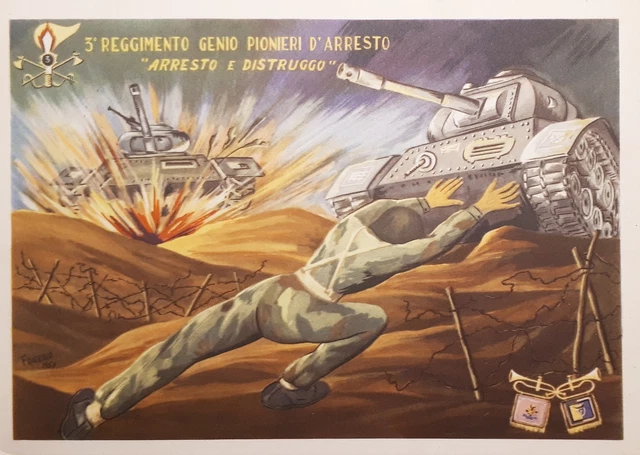 CARTOLINA MILITARE - III^ Reggimento Genio Pionieri d'Arresto e ...