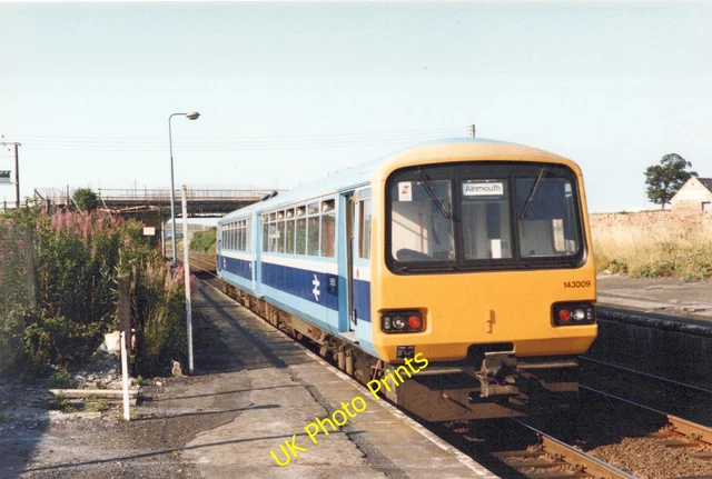RAILWAY PHOTO 6X4 Class 143 Pacer 143009 departs Acklington station 12 ...