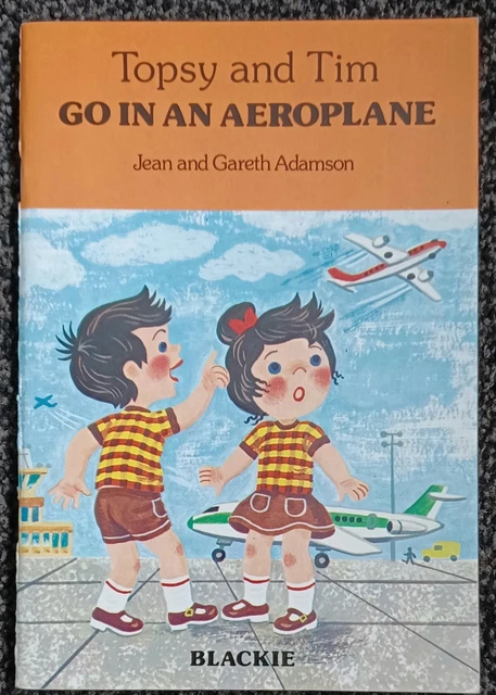 TOPSY AND TIM Go In An Aeroplane RARE VINTAGE Blackie Handy Book 1969 ...