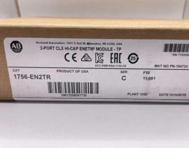 NEWEST FACTORY SEALED Allen-Bradley 1756-EN2TR ControlLogix PLC Module ...