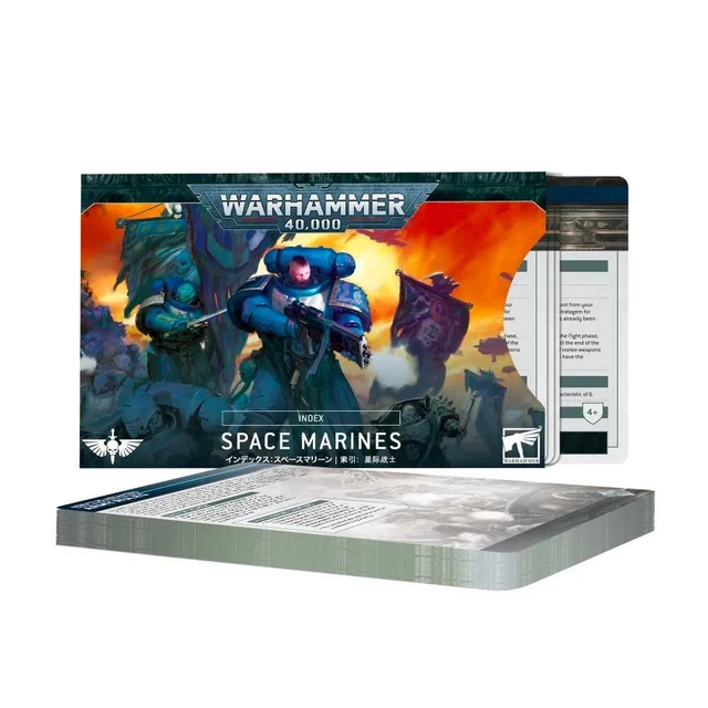 GAMES WORKSHOP WARHAMMER 40k 10th Edition Index Cards: Space Marines £ ...