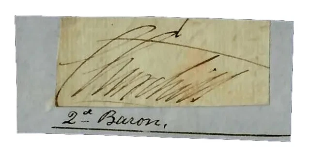 RARE!! “19TH CENTURY 2nd Baron Churchill" Francis George Spencer Cut ...