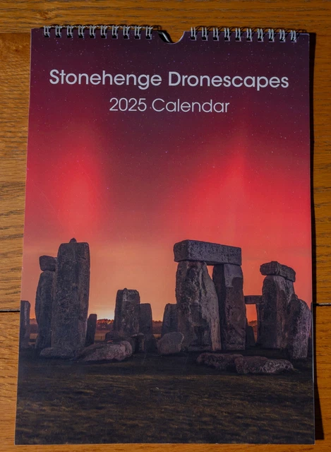 STONEHENGE DRONESCAPES 2025 A4 Wall Calendar £12.99 - PicClick UK