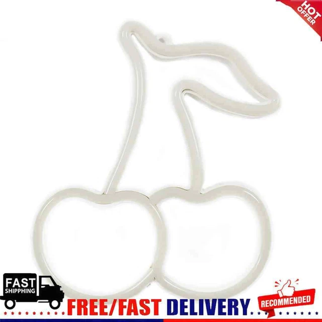CHERRY FRUITS LED Neon Light Colorful Neon Sign Night Lamp Hanging ...