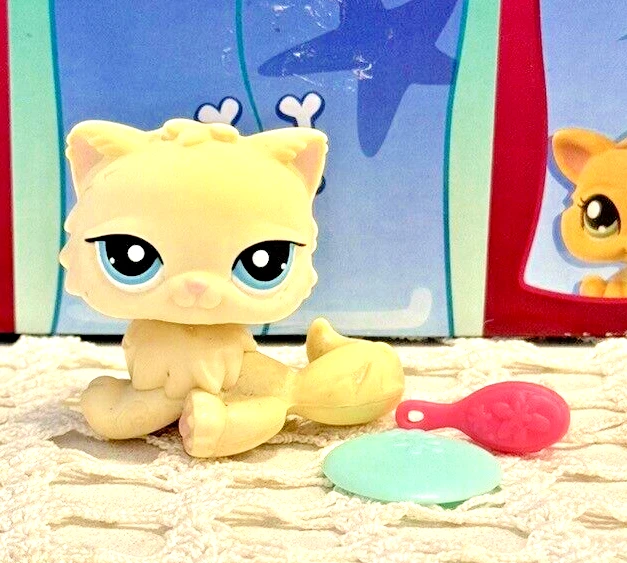 LITTLEST PET SHOP Authentic Lemon Long Hair Persian Cat #428 ...