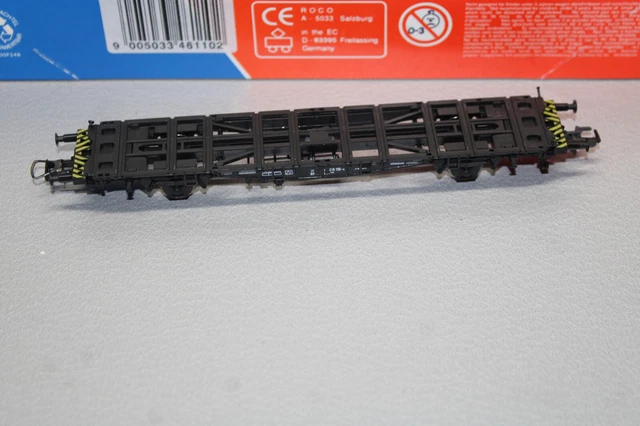 ROCO 46110 2-ACHSER Container Wagon DB Gauge H0 Boxed £24.70 - PicClick UK