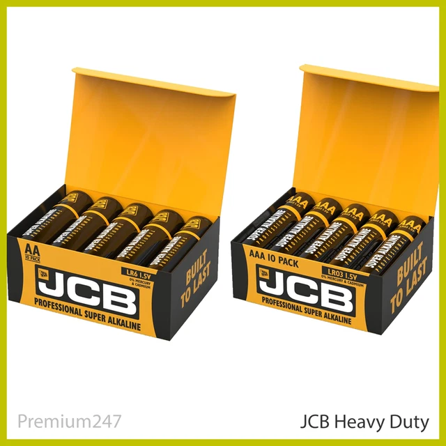 JCB INDUSTRIAL PRO Aa & Aaa Alkaline Batteries Lr03 Lr6 Longest Expiry ...