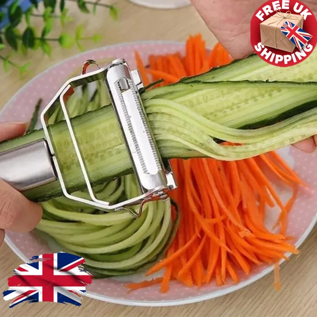 STAINLESS STEEL JULIENNE Peeler & Vegetable Slicer £3.99 - PicClick UK
