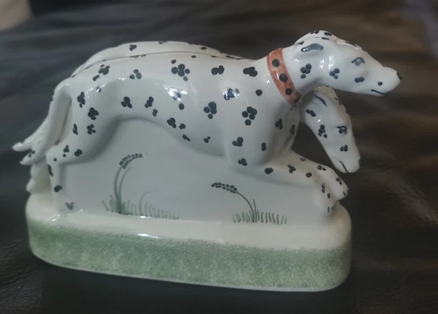 VINTAGE RYE POTTERY England Hand Made Dogs Dalmatians Figurine $39.00 ...