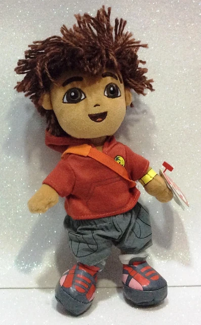 NICKELODEON DORA EXPLORER Explores Diego Plush 20Cm Plush Original Ty £ ...