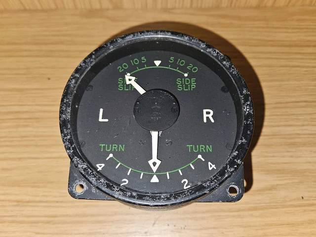 WW2 WWII 1940'S RAF Spitfire Hurricane Turn & Slip Aircraft Cockpit ...