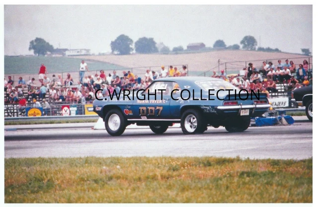 VINTAGE DRAG RACING-&007&-NORM Fryer's 1969 427 Chevy Camaro-YORK US30 ...