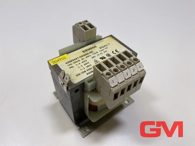 SIEMENS EINPHASEN-TRANSFORMATOR 4AM 3441-5AN00-0C Single Phase ...