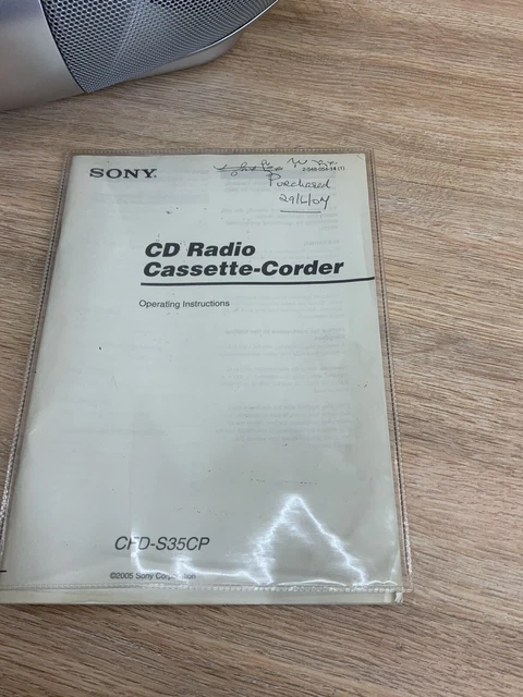 SONY PORTABLE CD Radio Cassette Recorder CFD-S35CP Boom Box £19.99 - PicClick UK