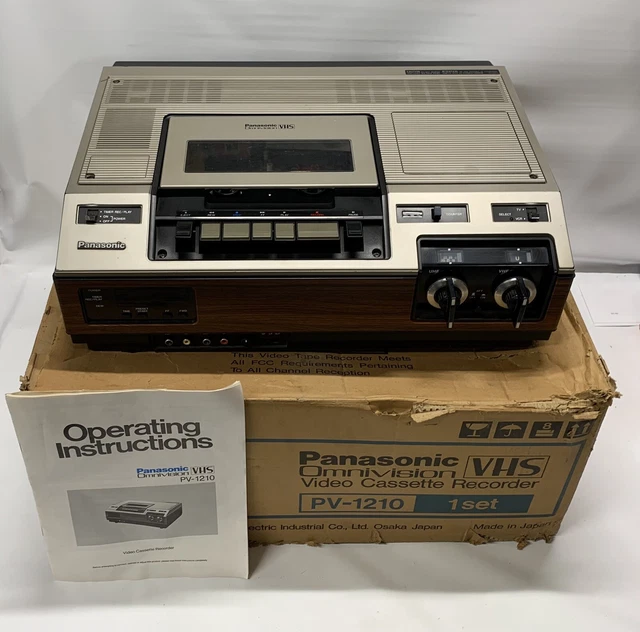 VINTAGE PV-1210 PANASONIC OmniVision VCR Top Loader VHS Playback Japan ...
