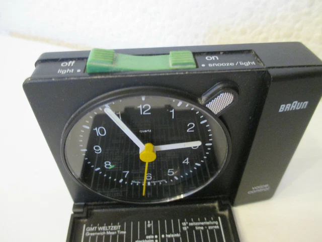 VINTAGE BRAUN VOICE Control Wecker*Uhr mit Licht Typ: 4760 / AB 312 vsl ...