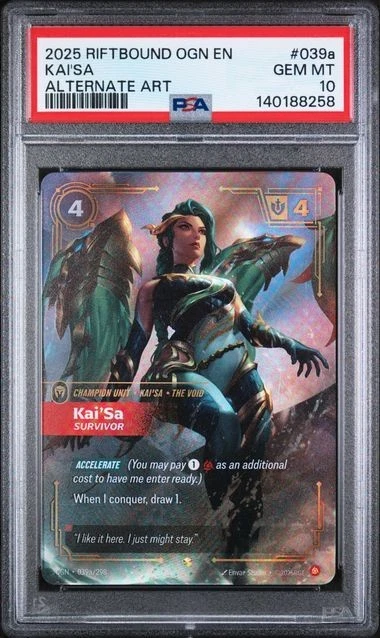 2025 RIFTBOUND: LEAGUE OF LEGENDS OGN-ORIGINS #039a KAI'SA ALTERNATE ...