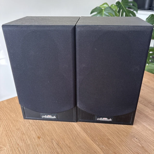 BLACK BOOKEND SPEAKERS AIREDALE 818 Acoustics 60w 8 ohms £39.99 ...