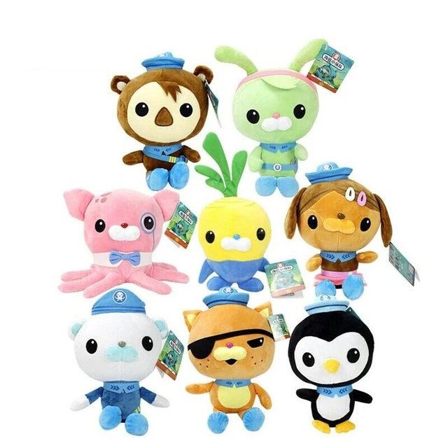 THE OCTONAUTS OCTO Crew Pack Barnacles Kwazii Peso Stuffed Plush Doll ...