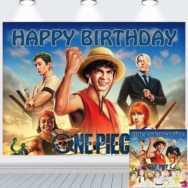 ONE PIECE LIVE Action Happy Birthday Backdrop Banner Vinyl Party ...