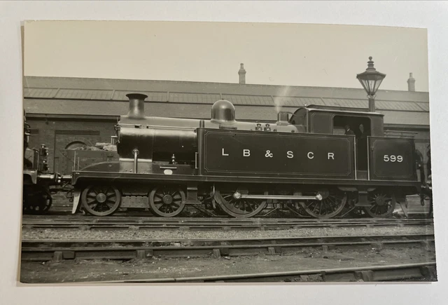 RAILWAY LOCOMOTIVE PHOTOGRAPH - II & IIX CLASS - LB & SCR No. 599 ...
